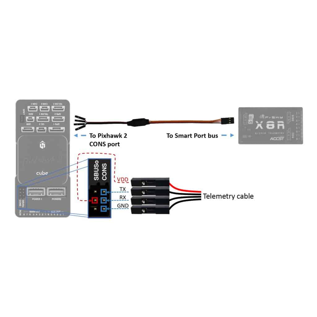 Single pins (Pixhawk 2 serial 5, Dropix, Holybro Kakute F4, etc ...